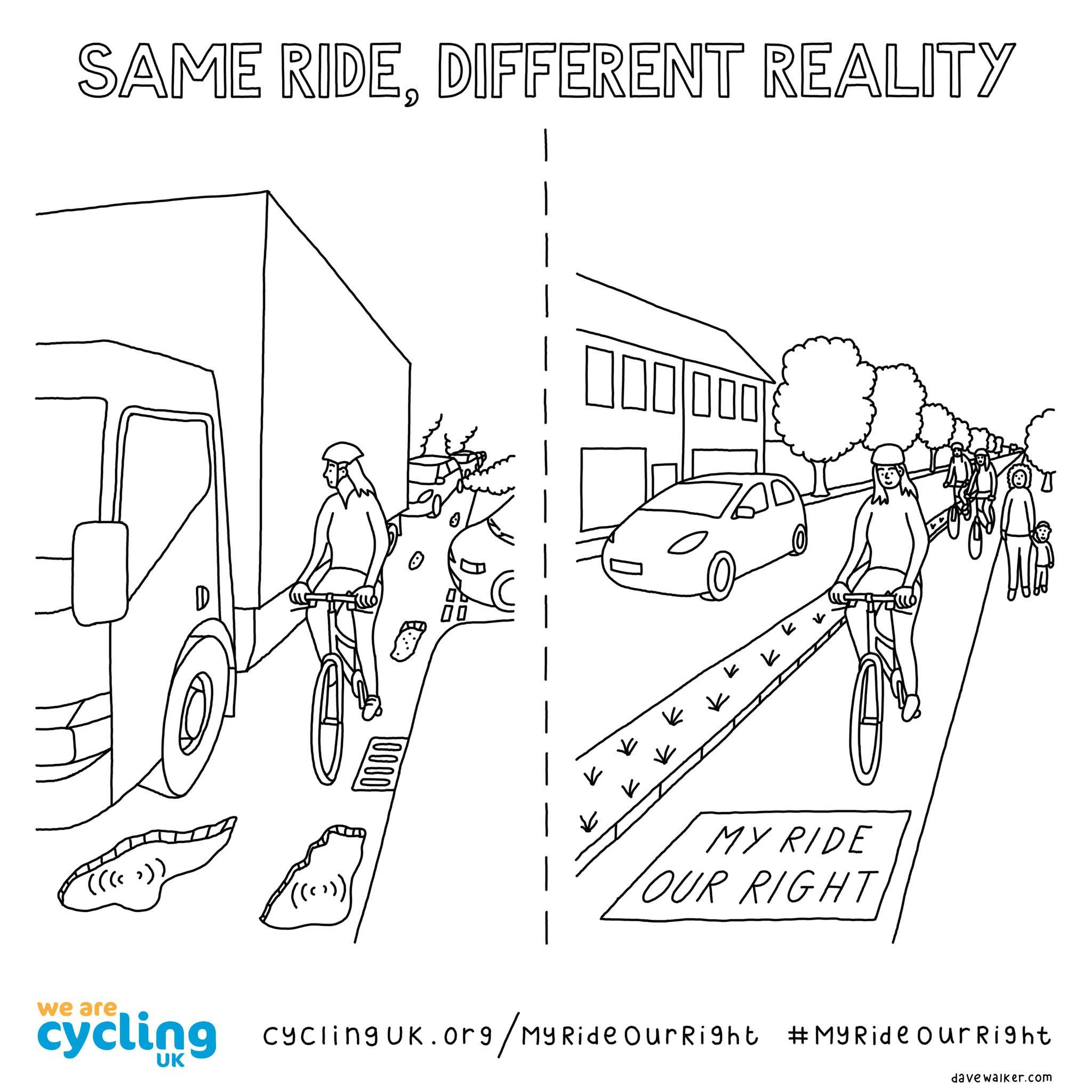 Cycling UK launch campaign 'My ride. Our Right' with aim of reducing ...